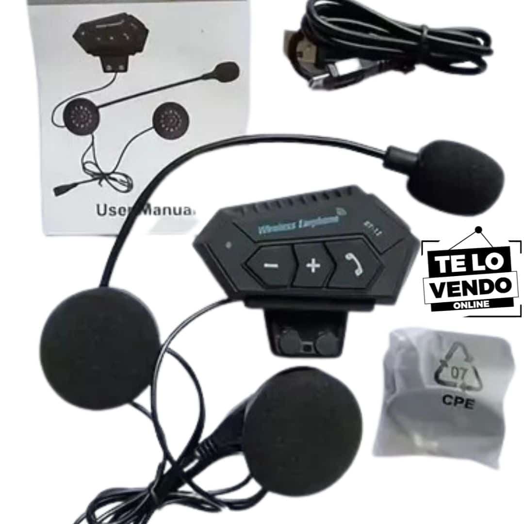 Intercomunicador Para Moto Bt12 Casco Bluetooth – Telovendonline